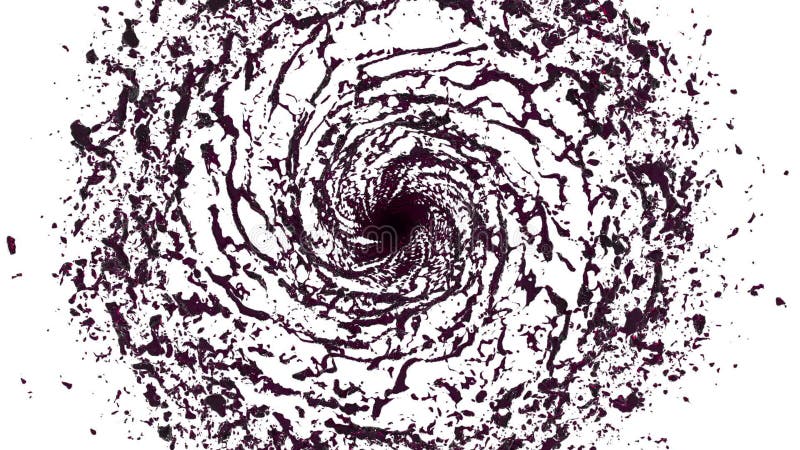 Flow of Violet Liquid As Sugar Syrup or Sweet Lemonade Spins into a ...