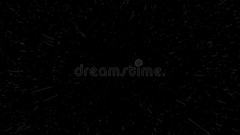 Flow of Microparticles in Space in Motion on a Black Background Stock ...