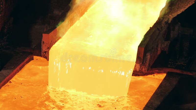 Molten Copper, Industrial Production, Copper Wire Stock Footage - Video ...