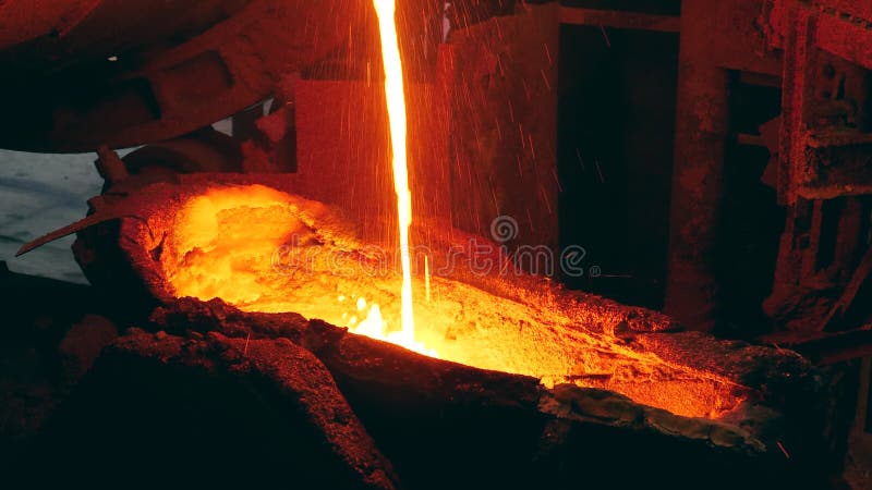 Flow of Molten Metal Causing Sparks during Transfusion. Metallurgical ...