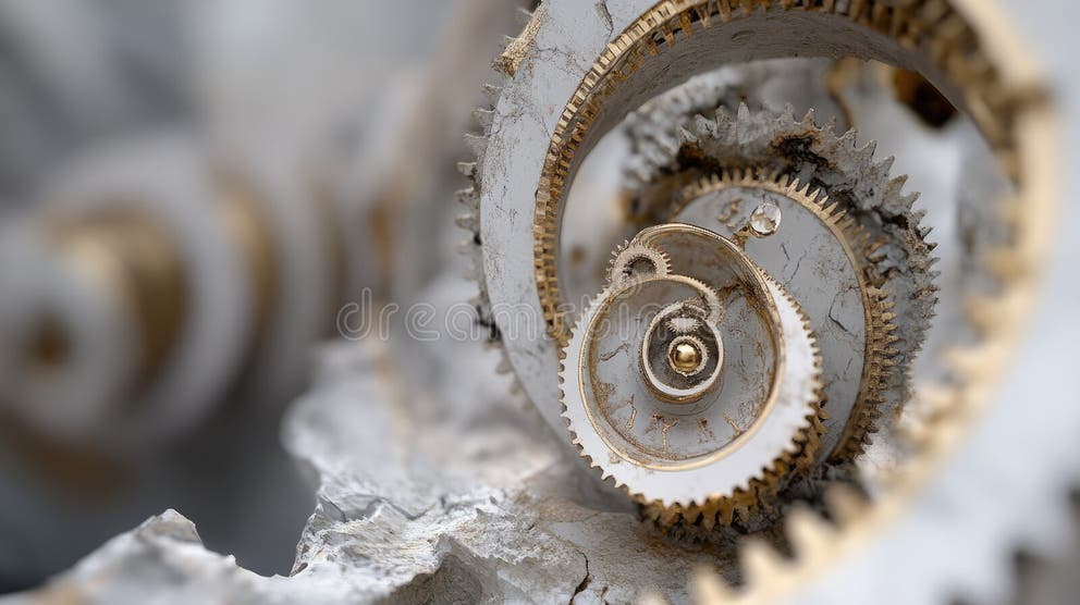 Flow of Moments: Visual Representation of Concept of Time, Highlighting ...