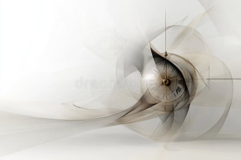 Flow of Moments: Visual Representation of Concept of Time, Highlighting ...