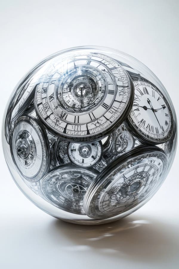 Flow of Moments: Visual Representation of Concept of Time, Highlighting ...