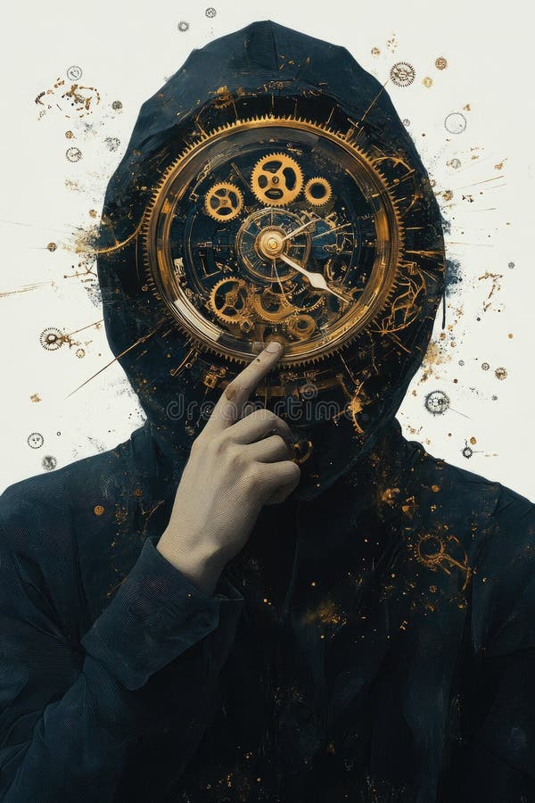 Flow of Moments: Visual Representation of Concept of Time, Highlighting ...