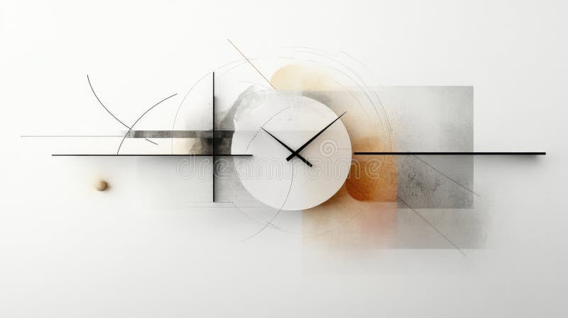 Flow of Moments: Visual Representation of Concept of Time, Highlighting ...