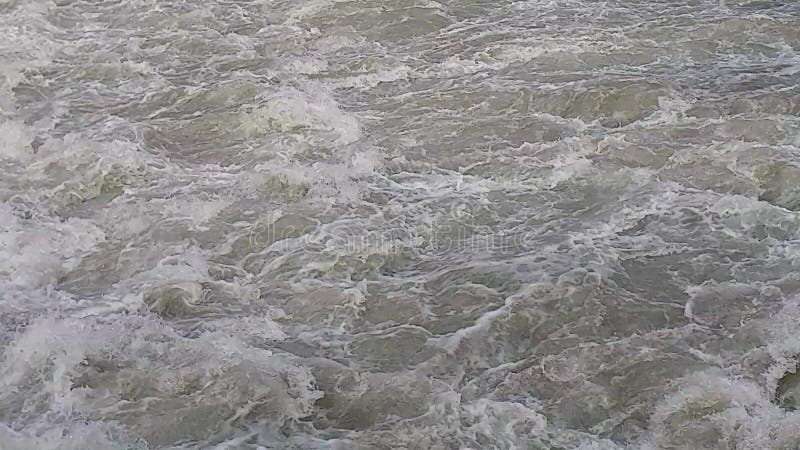 The Flow of Rapid Mountain Rivers. Chaotic Movement of Water Bubbling ...