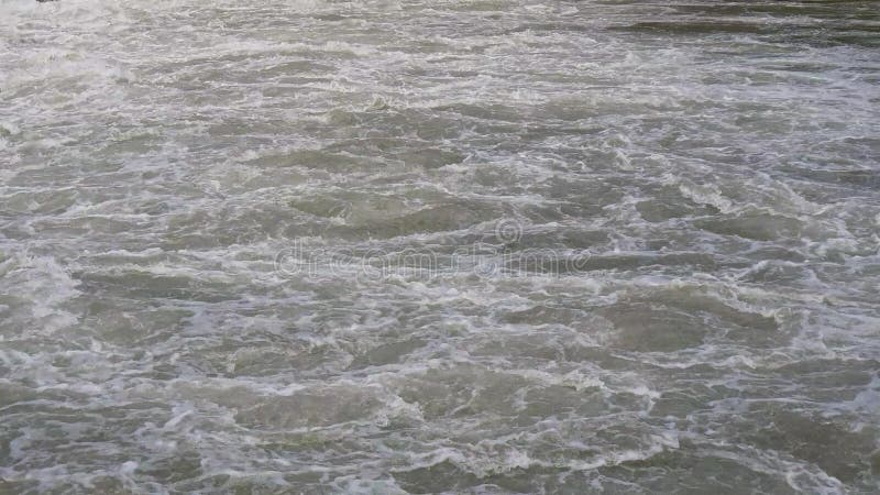 The Flow of Rapid Mountain Rivers. Chaotic Movement of Water Bubbling ...