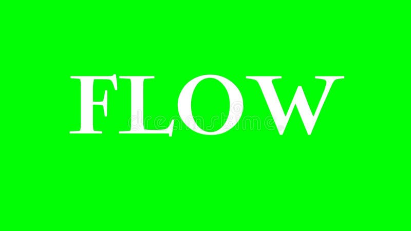 Flow Text Green Screen Animated Video Stock Footage - Video of slow ...