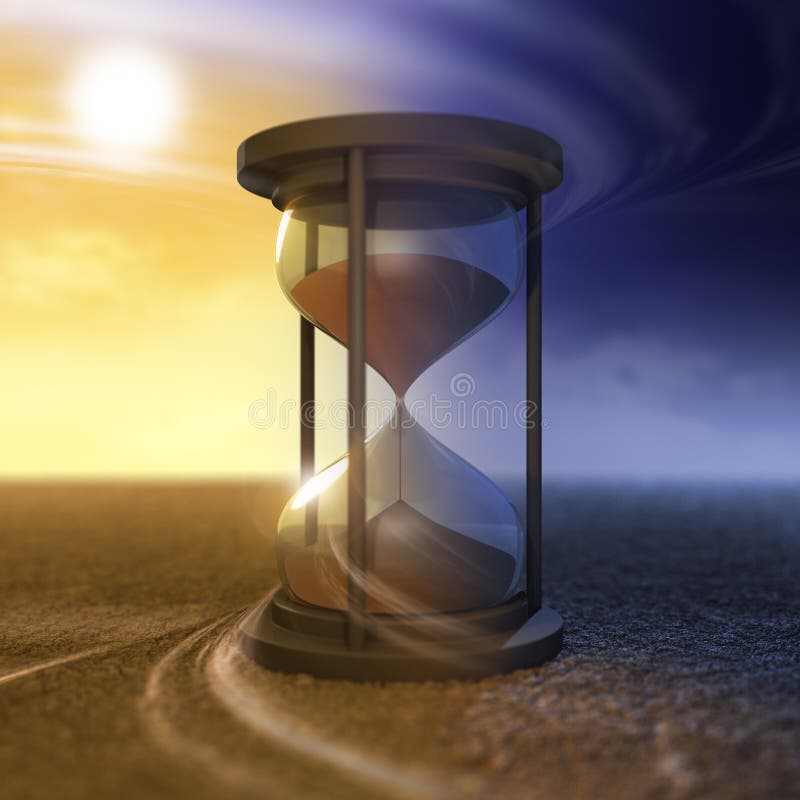 The flow of time stock illustration. Illustration of concept - 55650230