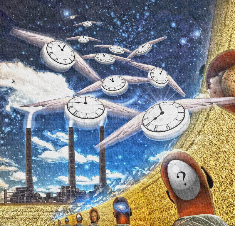 Flow of Time stock illustration. Illustration of actual - 122499426