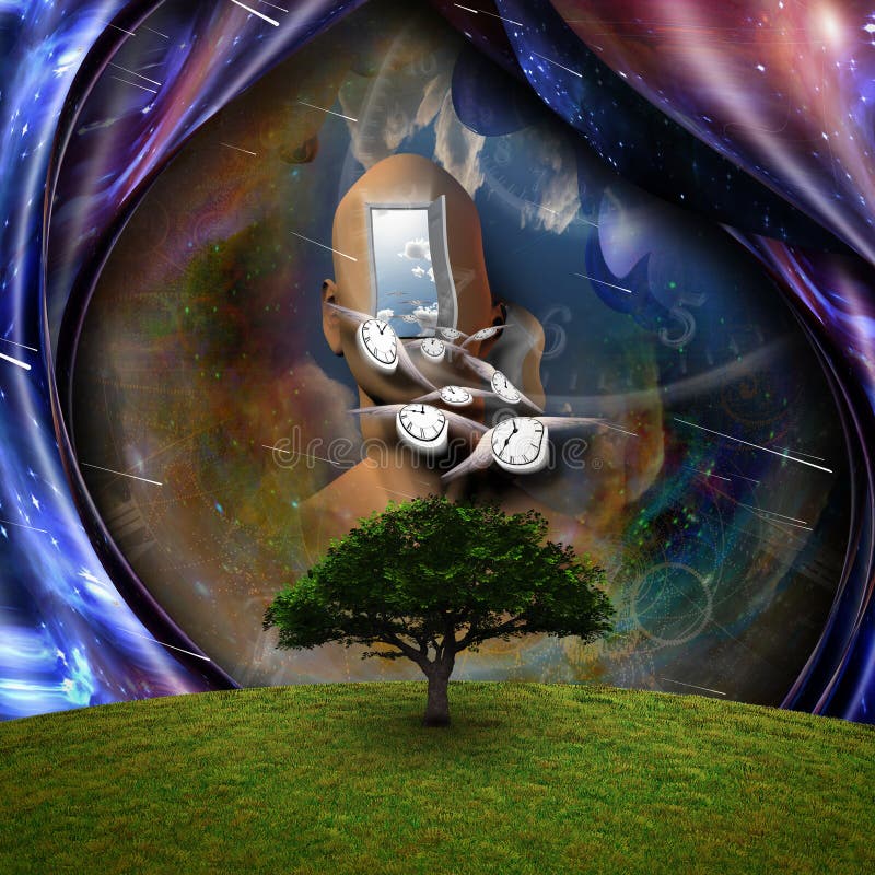 Flow of Time stock illustration. Illustration of actual - 122499426