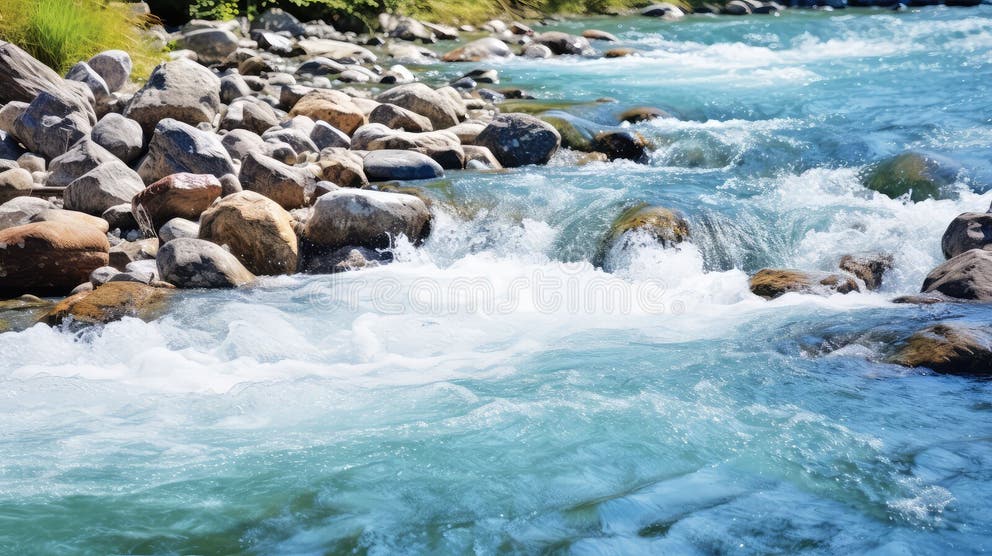 Flow water current stock illustration. Illustration of velocity - 371802168