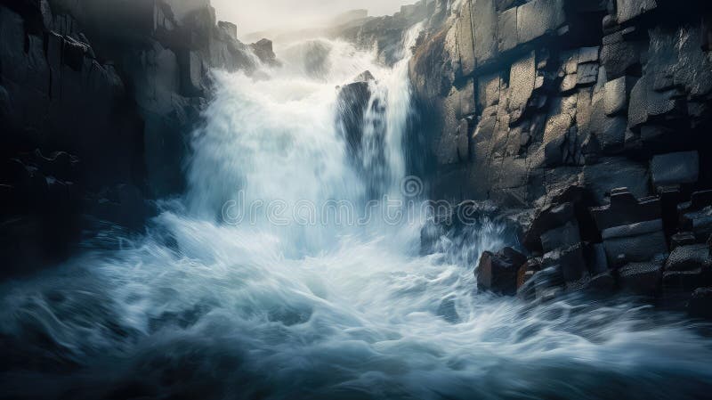 Flow water gradient stock illustration. Illustration of fall - 362040458