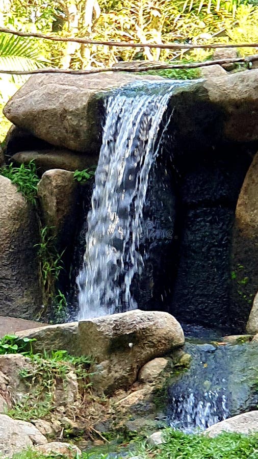 Flow Water Over Stones Daylight View Stock Image - Image of stones ...