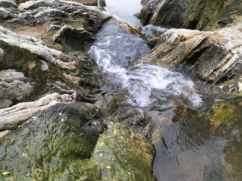 The Flow of Water in the River that Calms the Mind Stock Image - Image ...
