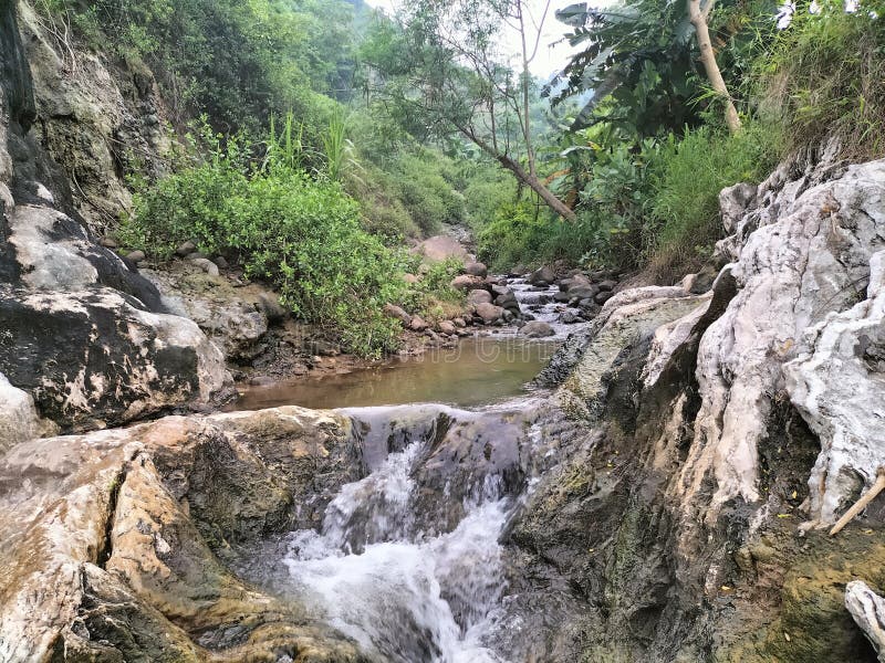 The Flow of Water in the River that Calms the Mind Stock Photo - Image ...