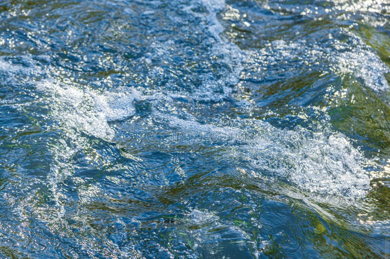 Flow of Water and Spray from a Stone Stock Photo - Image of flow, spray ...