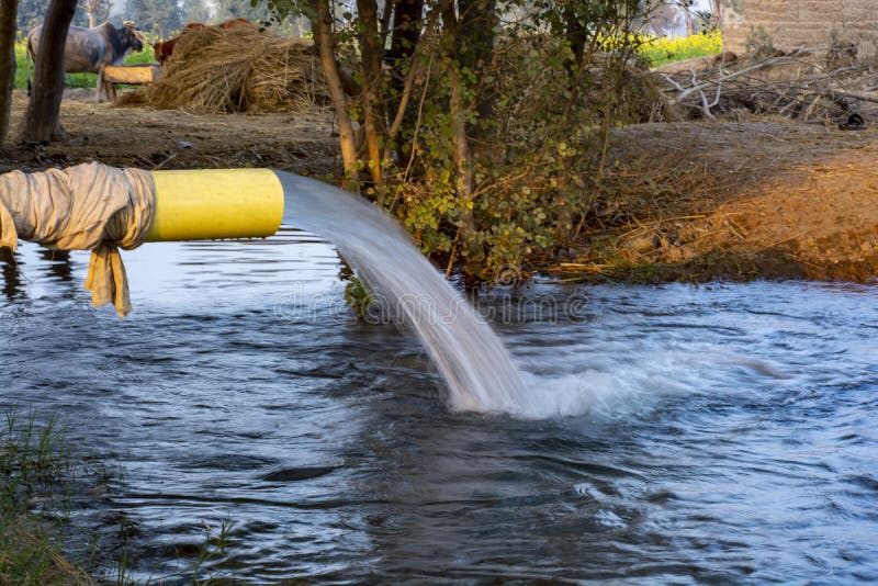 Classical Irrigation Tube Well Stock Image - Image of drainage, piping ...