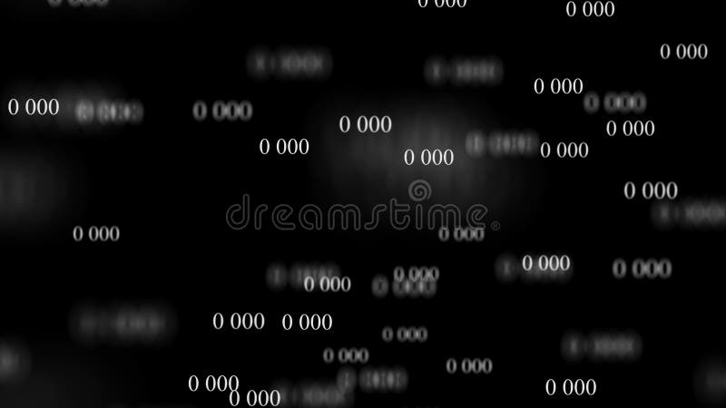 Flow of Zeros. Digital Background Matrix. 3d Rendering. Binary Code Background. Programming. Web ...