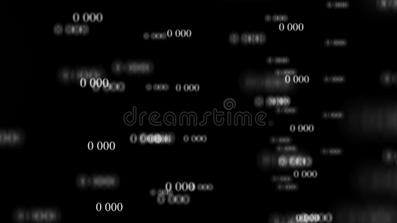 Flow of Zeros. Digital Background Matrix. 3d Rendering. Binary Code Background. Programming. Web ...