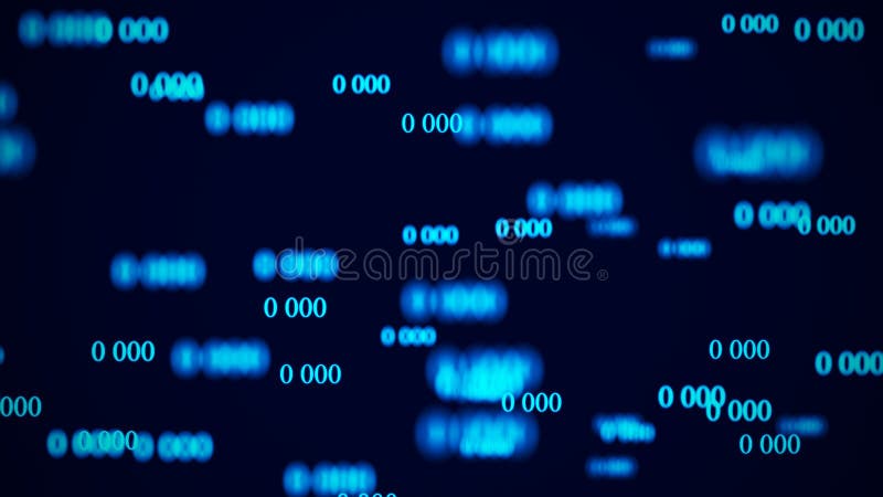 Flow Of Zeros Digital Background Matrix 3d Rendering Binary Code