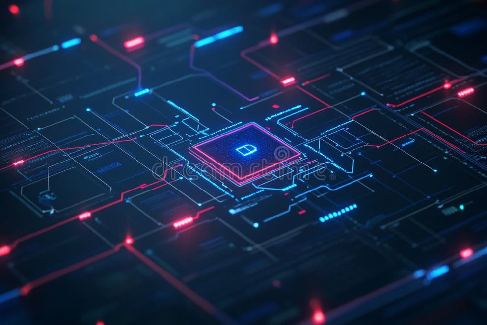 Flowchart of AI in Data Protection. Stock Illustration - Illustration ...