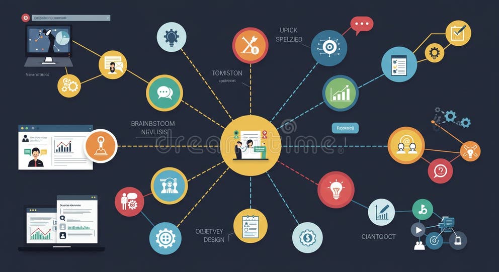Flowchart Node Stock Illustrations – 588 Flowchart Node Stock ...