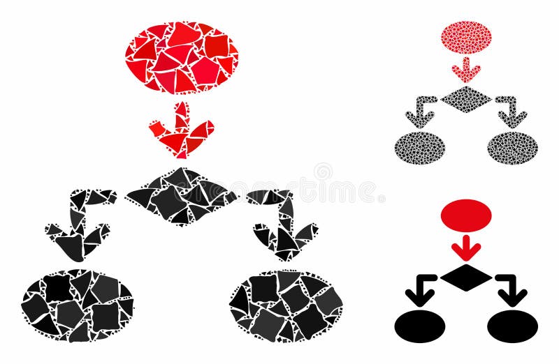Flowchart Composition Icon of Humpy Elements Stock Vector ...