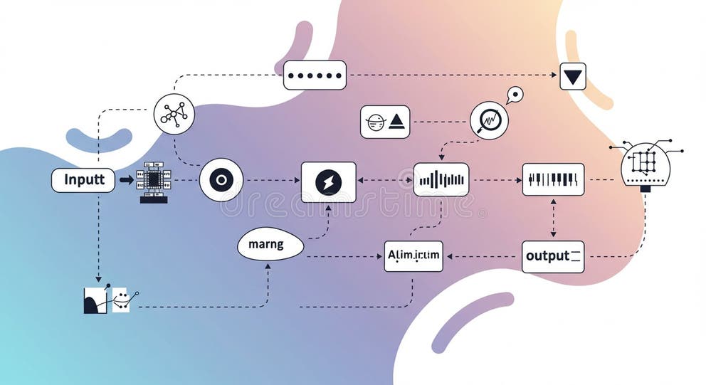 Flowchart Depicting a Conceptual AI Process. Begins with an "Inputt ...