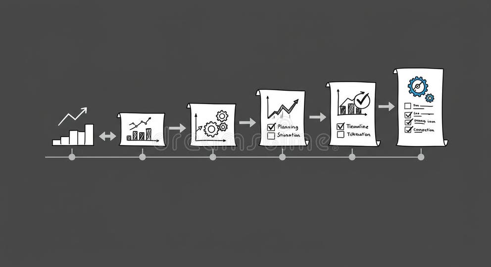 Six Stage Flowchart Process Stock Illustrations – 267 Six Stage ...