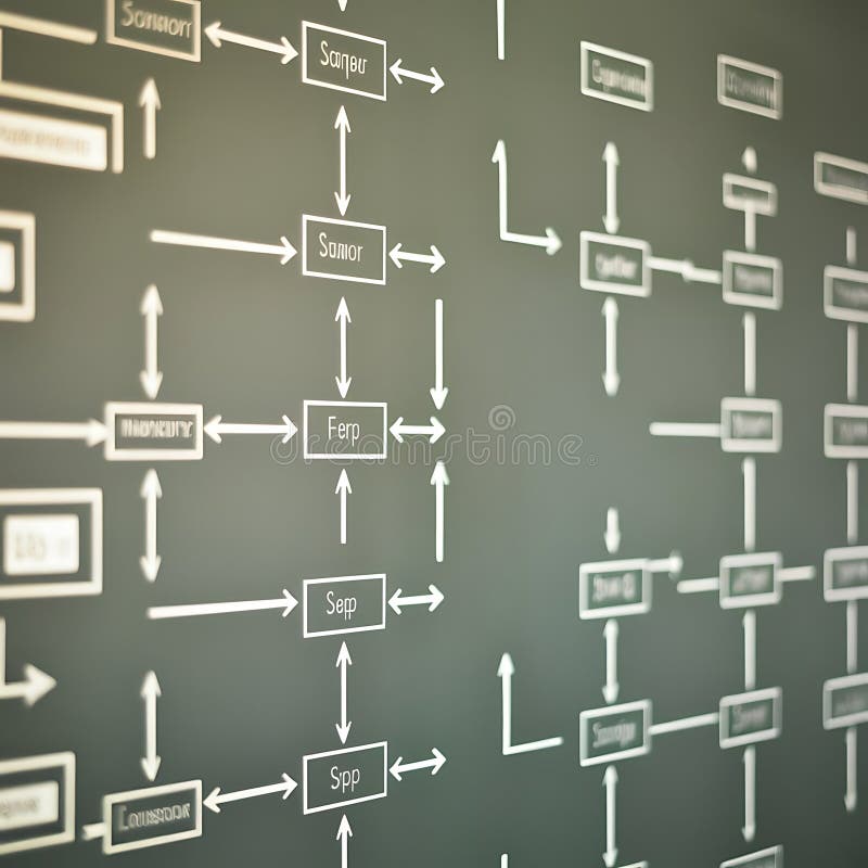 Flowchart Design Clean Background Illustration Stock Vector ...