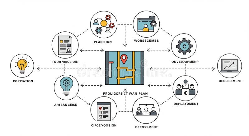Project Flowchart Diagram Stock Illustrations – 11,522 Project ...