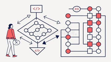 Flowchart Diagram Illustration, Process Flow and Information Structure ...