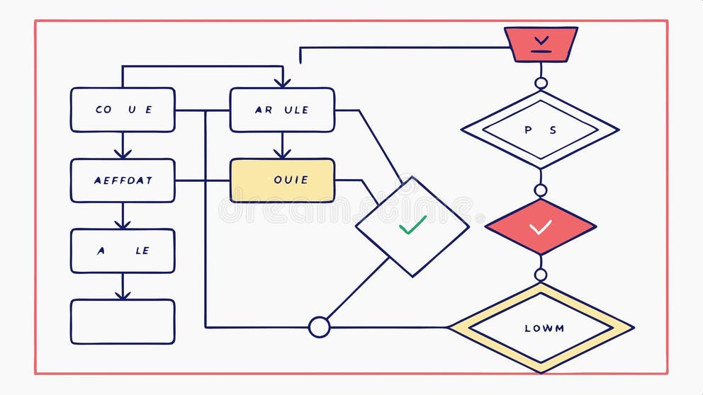 Flowchart Diagram, Process and Workflow Illustration Vector Design ...