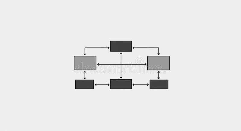 Flowchart Diagram with Seven Rectangular Boxes Connected by Arrows. the ...