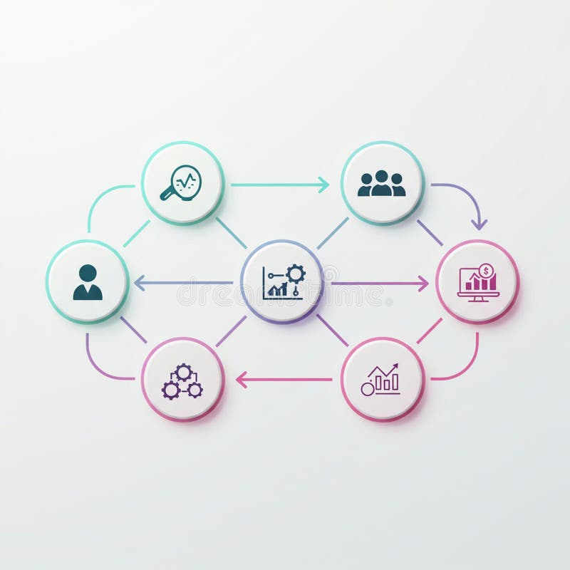 Circular Flow Chart Six Arrows Stock Illustrations – 138 Circular Flow ...