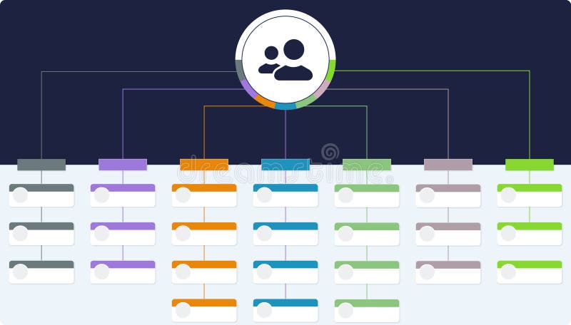 Flowchart Diagram. Teamwork, Business Workflow Layout Stock Vector ...