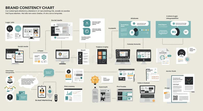 Flowchart Displaying Brand Consistency Strategies. Various ...