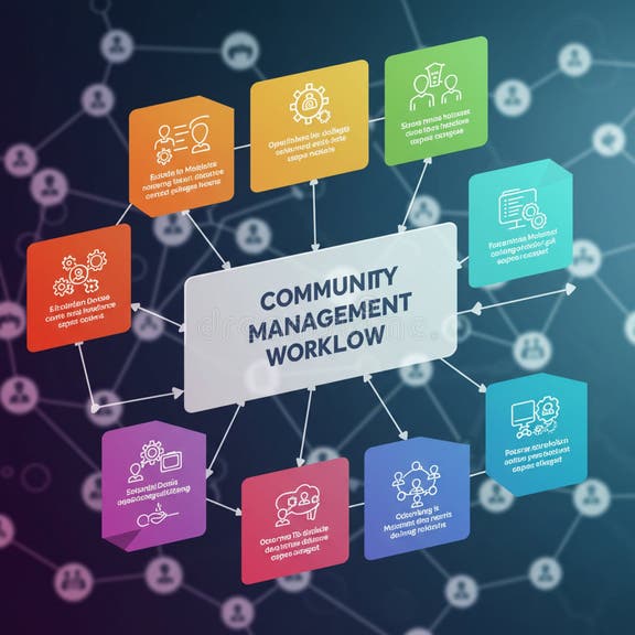 Flowchart Featuring a "Community Management Workflow" at the Center ...