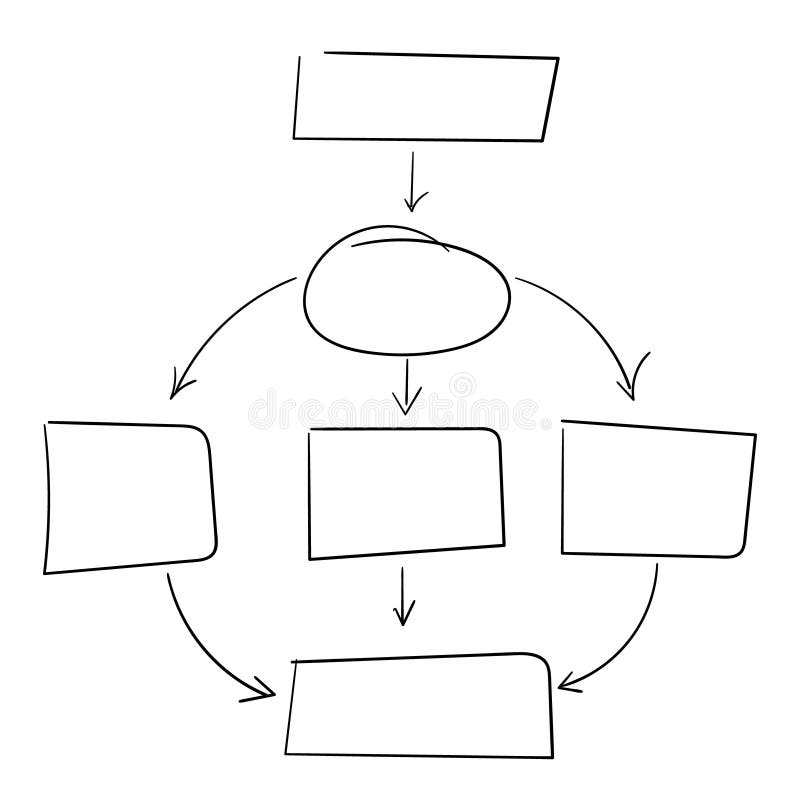Flowchart with Geometrical Elements,infographics.Step-by-step Structure ...