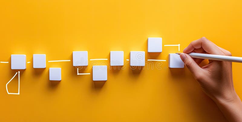 AI-Generated Workflow Visualization Stock Illustration - Illustration ...