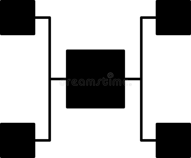 Flowchart Hierarchy Vector Icons Org Chart Organizational Flow Vector Stock Vector