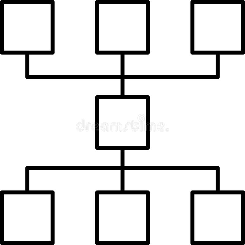Flowchart. Hierarchy Vector Icons. Org Chart. Organizational Flow. Vector. Stock Illustration ...