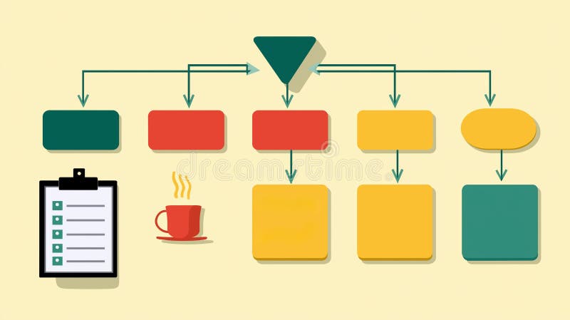 Flowchart Illustrates Steps and Decision Points for Business Processes ...
