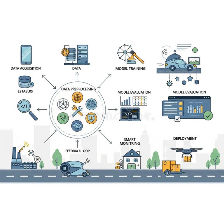 Preprocessing Model Stock Illustrations – 211 Preprocessing Model Stock ...