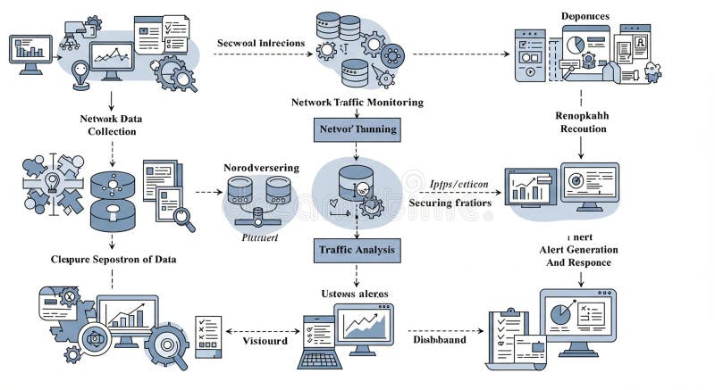 Flowchart Illustrating a Data Security Process Involving Multiple ...