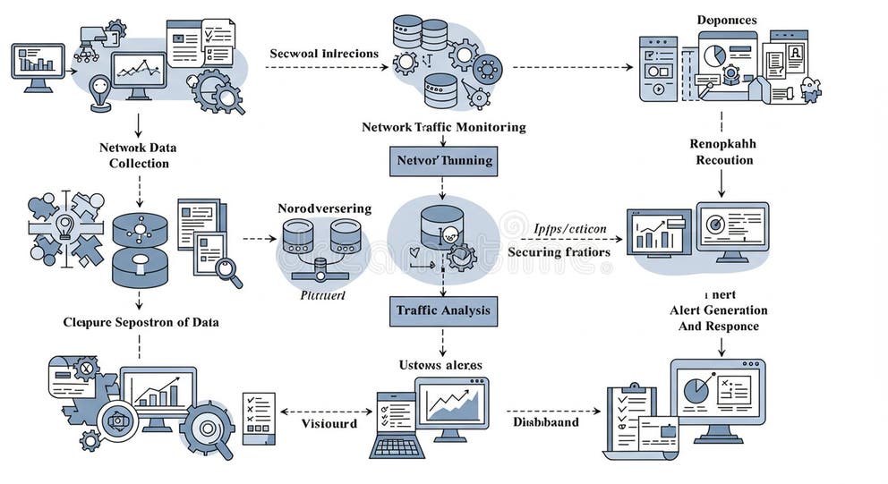 Flowchart Illustrating a Data Security Process Involving Multiple ...