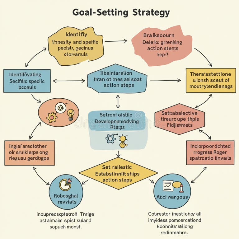 Flowchart Illustrating a Goal-setting Strategy, Featuring ...