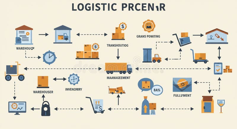 Simple Logistics Scheme Stock Illustrations – 126 Simple Logistics ...