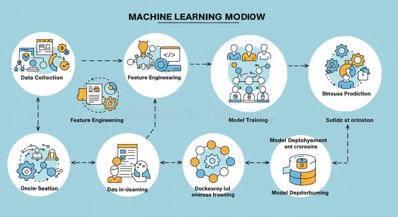 Flowchart Illustrating a Machine Learning Workflow with Seven Stages ...